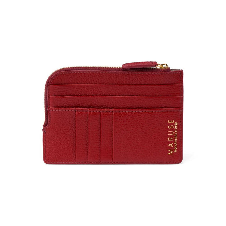 Leather Zipped Travel Wallet - Handmade in Italy | Maruse