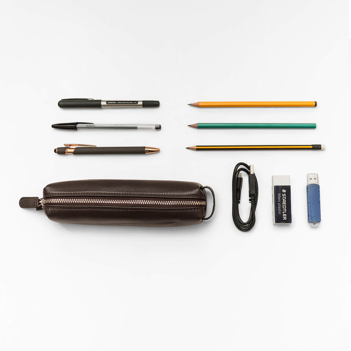 Luxury Leather Pencil Case Pouch | Maruse